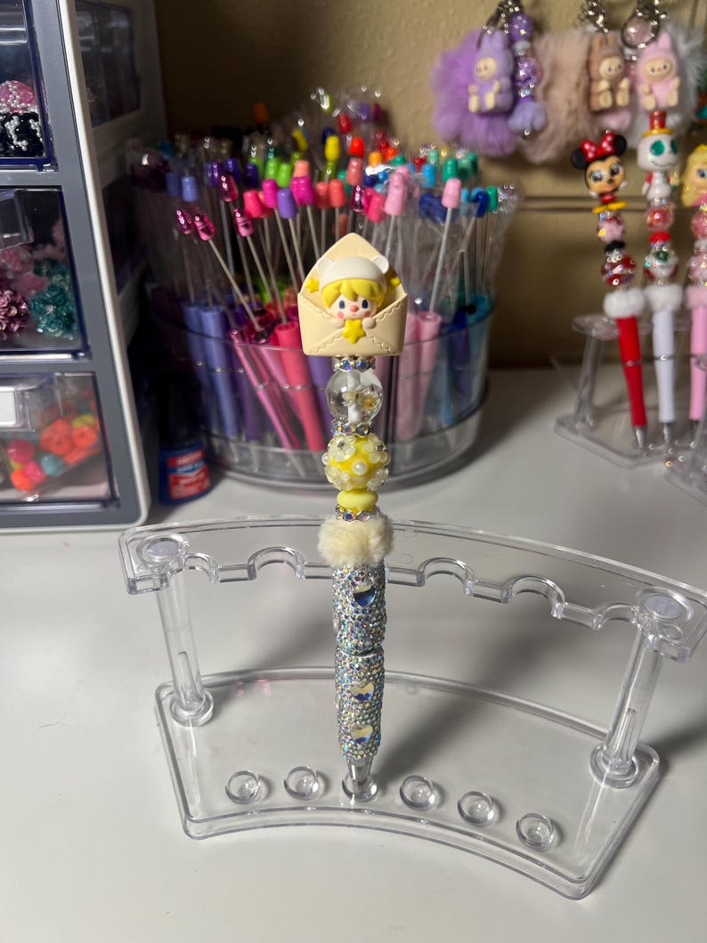Popmart Character Beaded Pen: Custom Desk Decor, Office Gift - Etsy