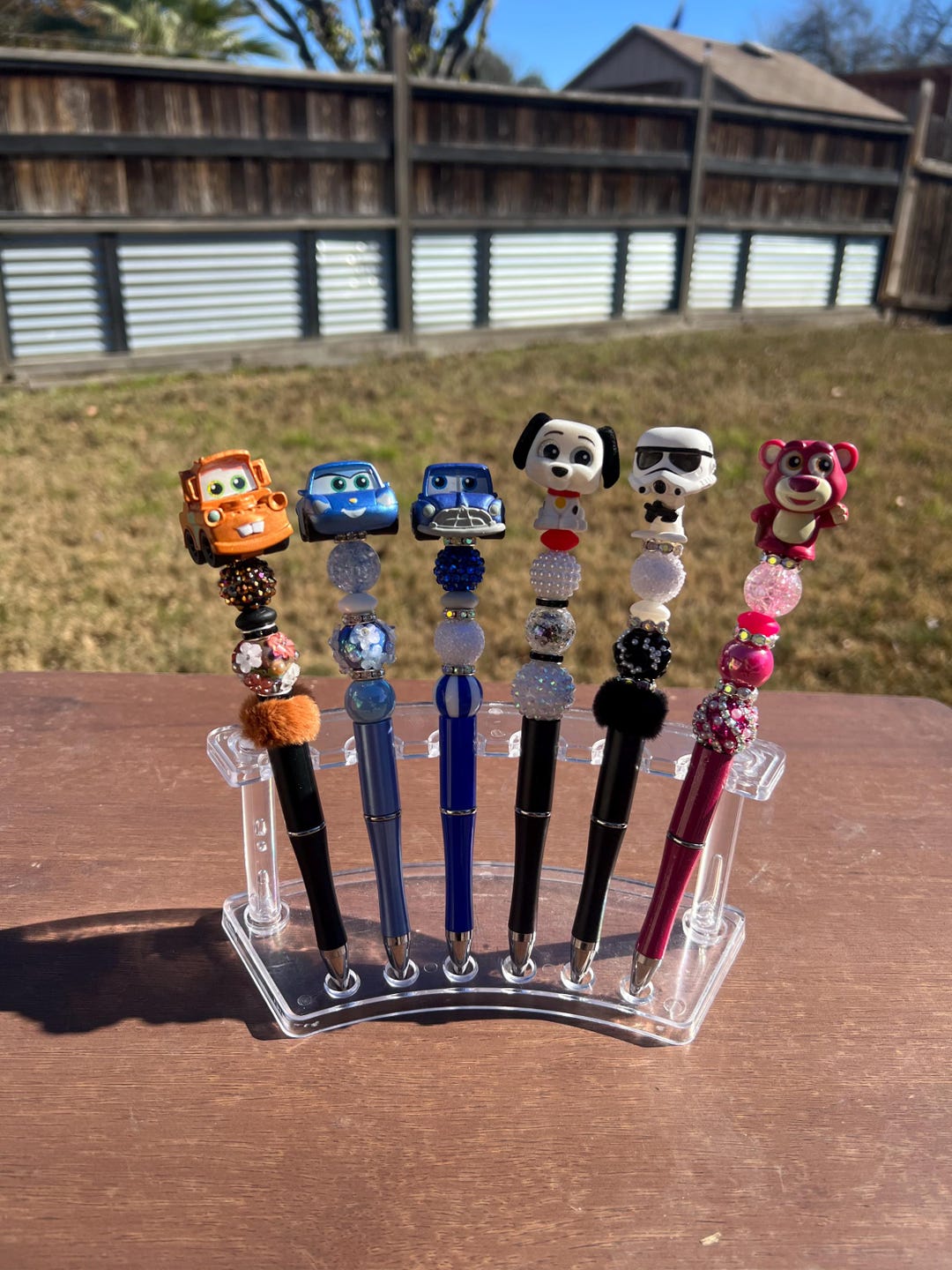 Character Custom Beaded Pens, Beaded Pen, Disney Characters, Disney ...