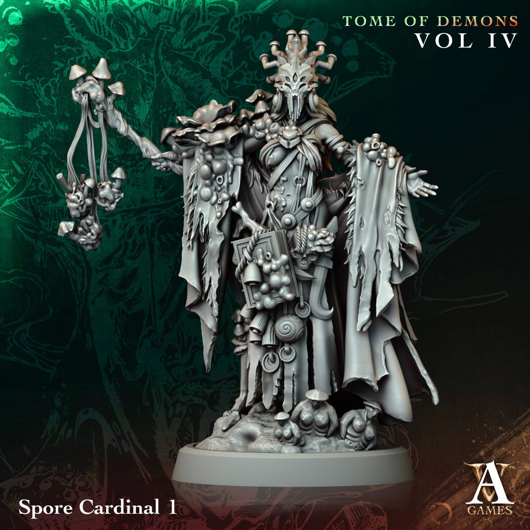 Spore Cardinal – Fungal Commanders | Printed Miniatures | Tabletop RPG ...
