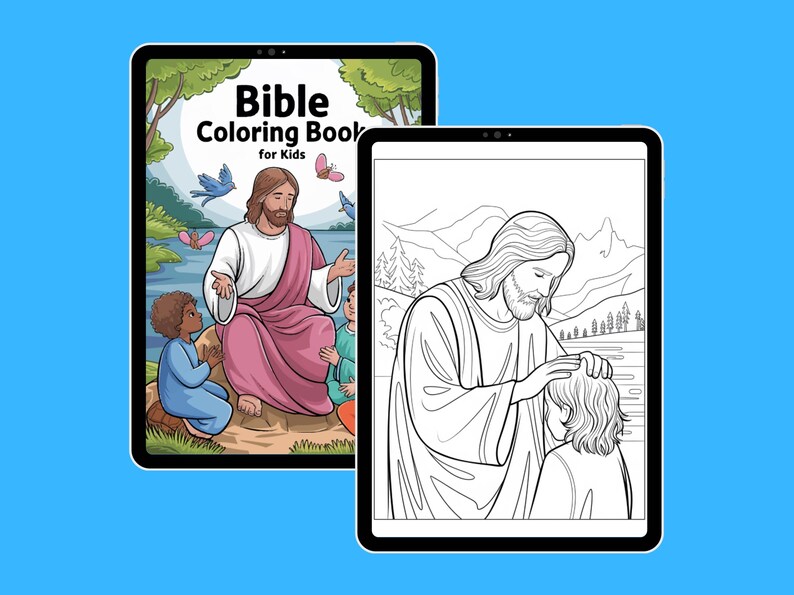 100 Bible Coloring Pages / Bible Coloring Book / Christian Coloring ...
