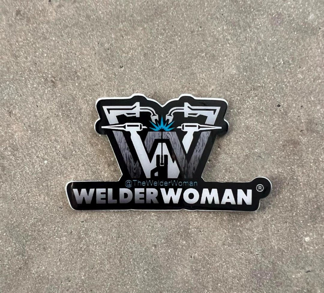 Welder Woman® Sticker - Welder Sticker - Welding Sticker - Welding Slap ...