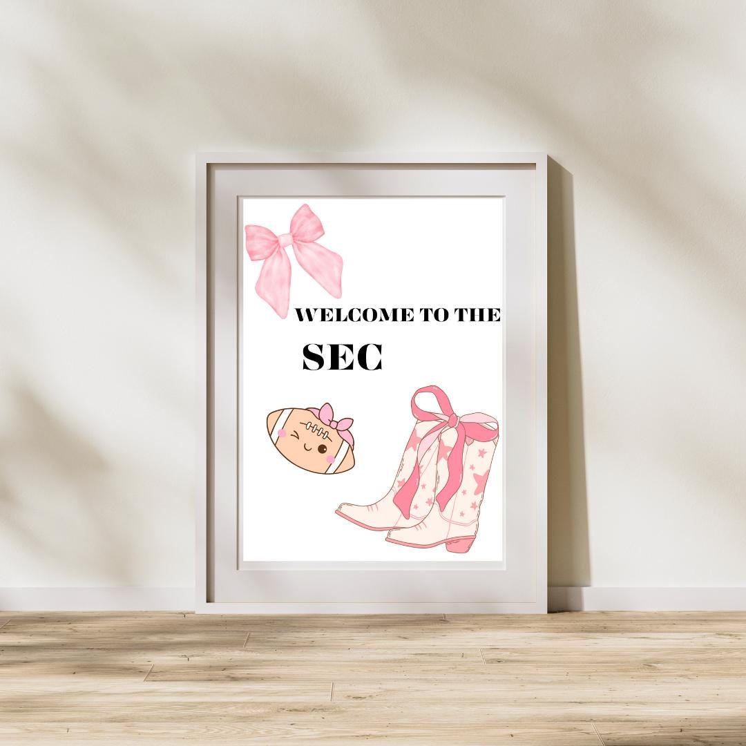 Welcome to the SEC Digital File Dorm Decor ! - Etsy