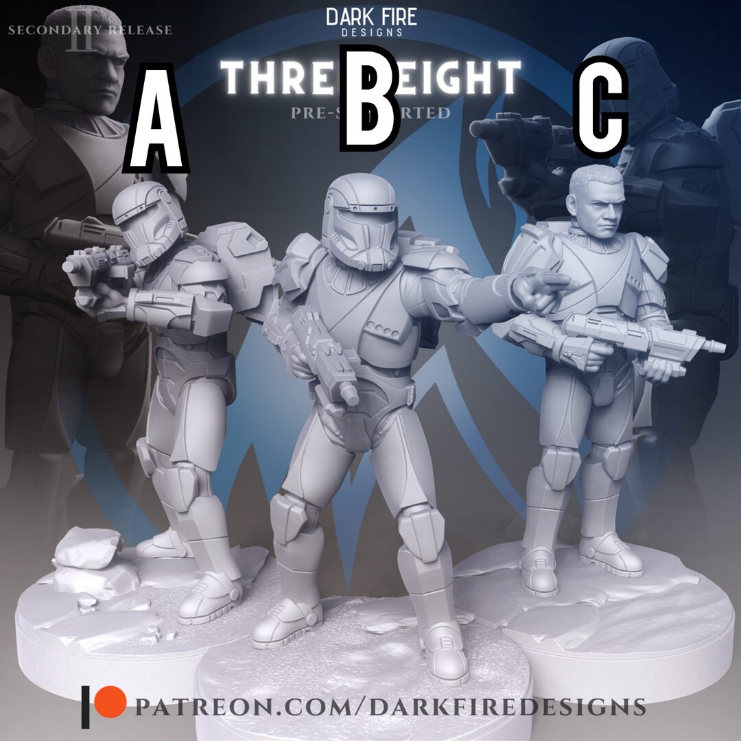 Republic Commando Three-eight Miniatures - Etsy