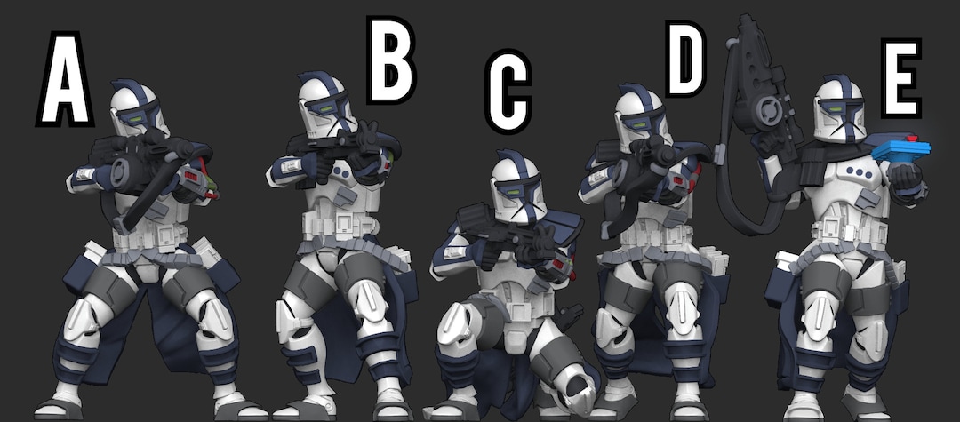 Alpha Class Arc Trooper Squad Miniatures - Etsy