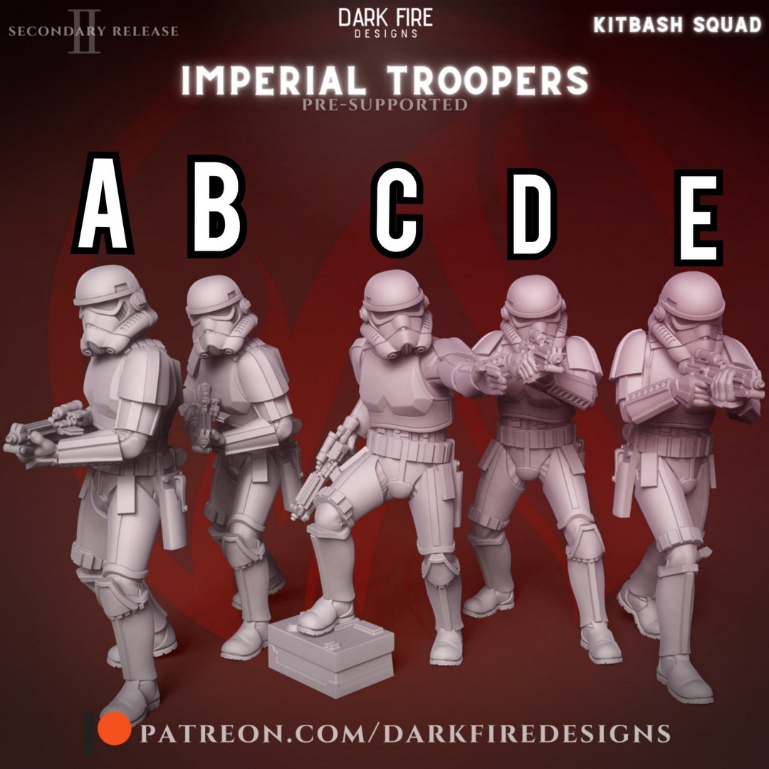 Imperial Troopers Squad 2 Miniatures - Etsy