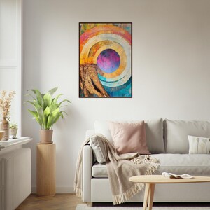 Abstract Tree Cross-section With Vibrant Colors- Fine Art Poster - Etsy