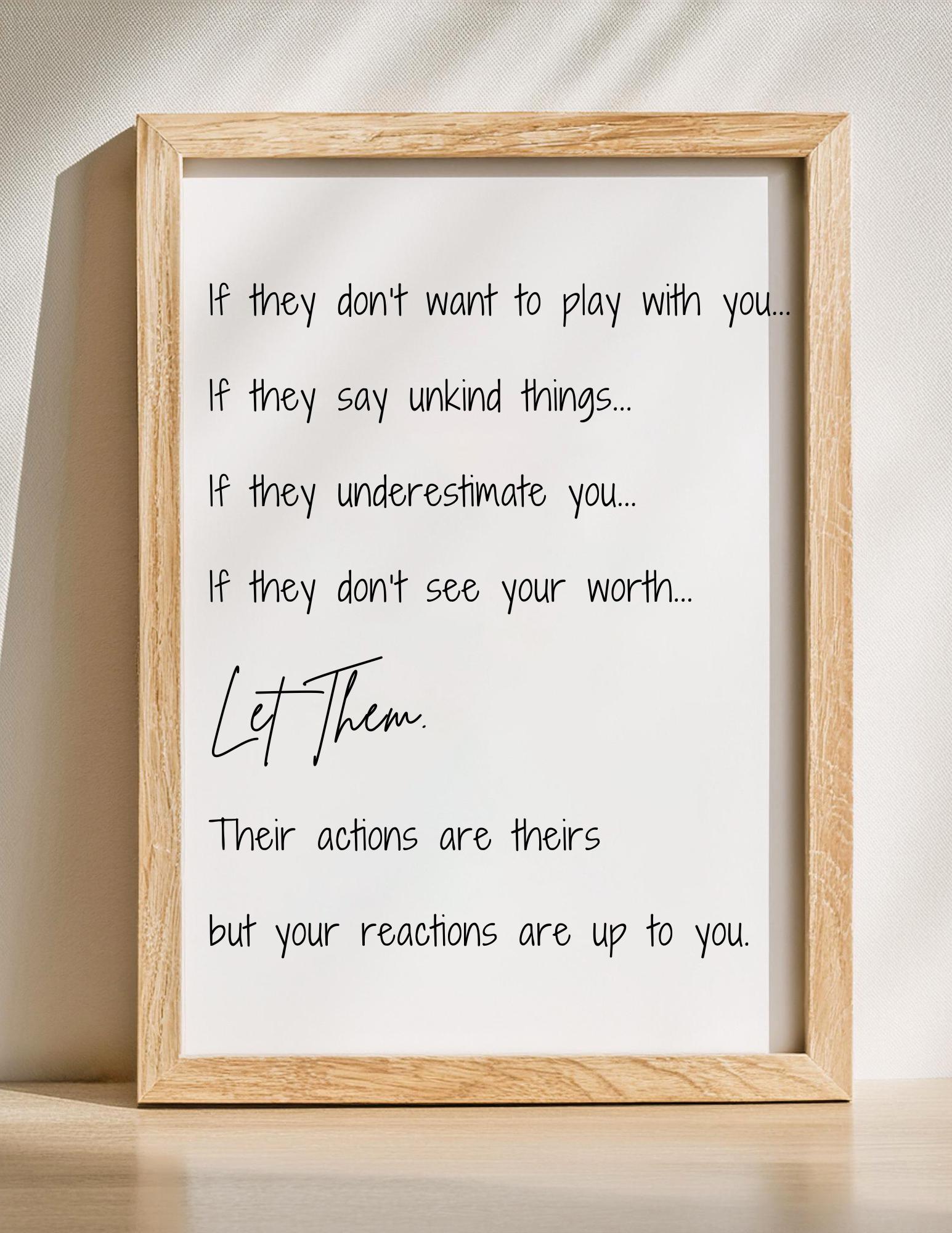 Inspirational Let Them Poster for Kids - Etsy