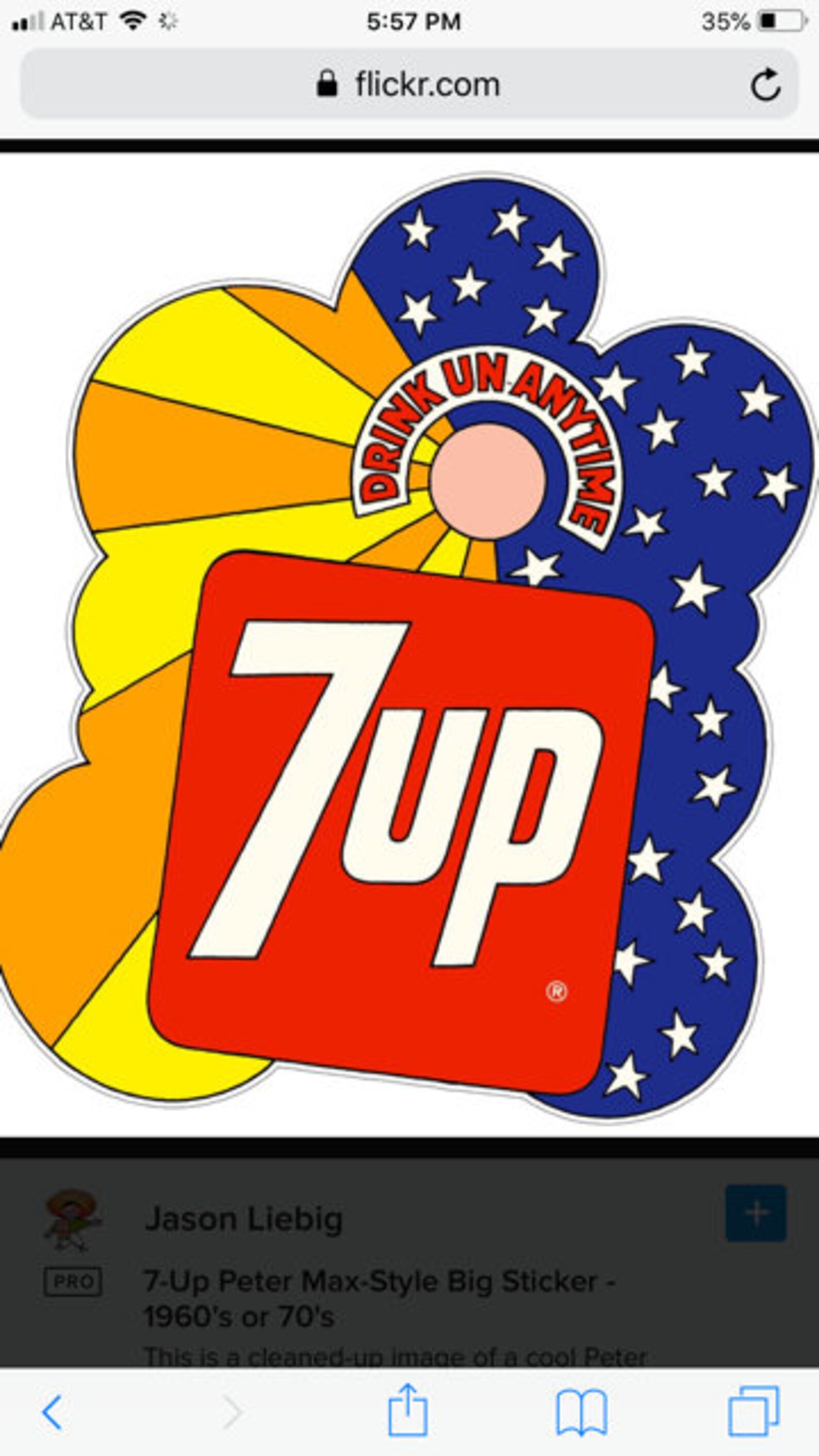 Rare 1970s 7UP Uncola Promo Tee Vintage Retro Mens Yellow Cotton ...