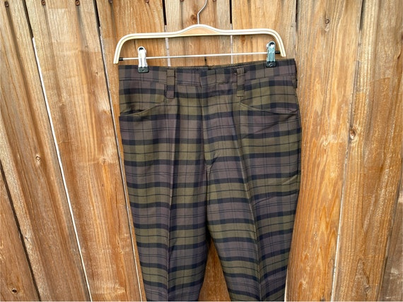 NOS 1970s Male Perma Press Flare Slacks Vintage 70s M… - Gem