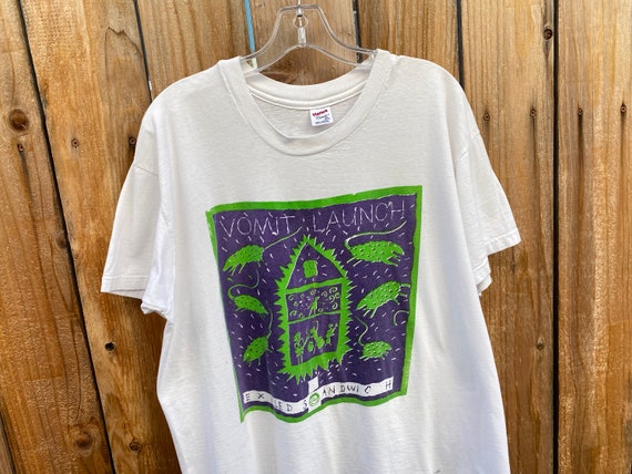 1989 Vomit Launch Band Tee Exiled Sandwich Album Rat … - Gem