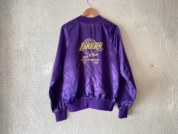 1987/1988 Los Angeles Lakers World Champions Satin Bo… - Gem