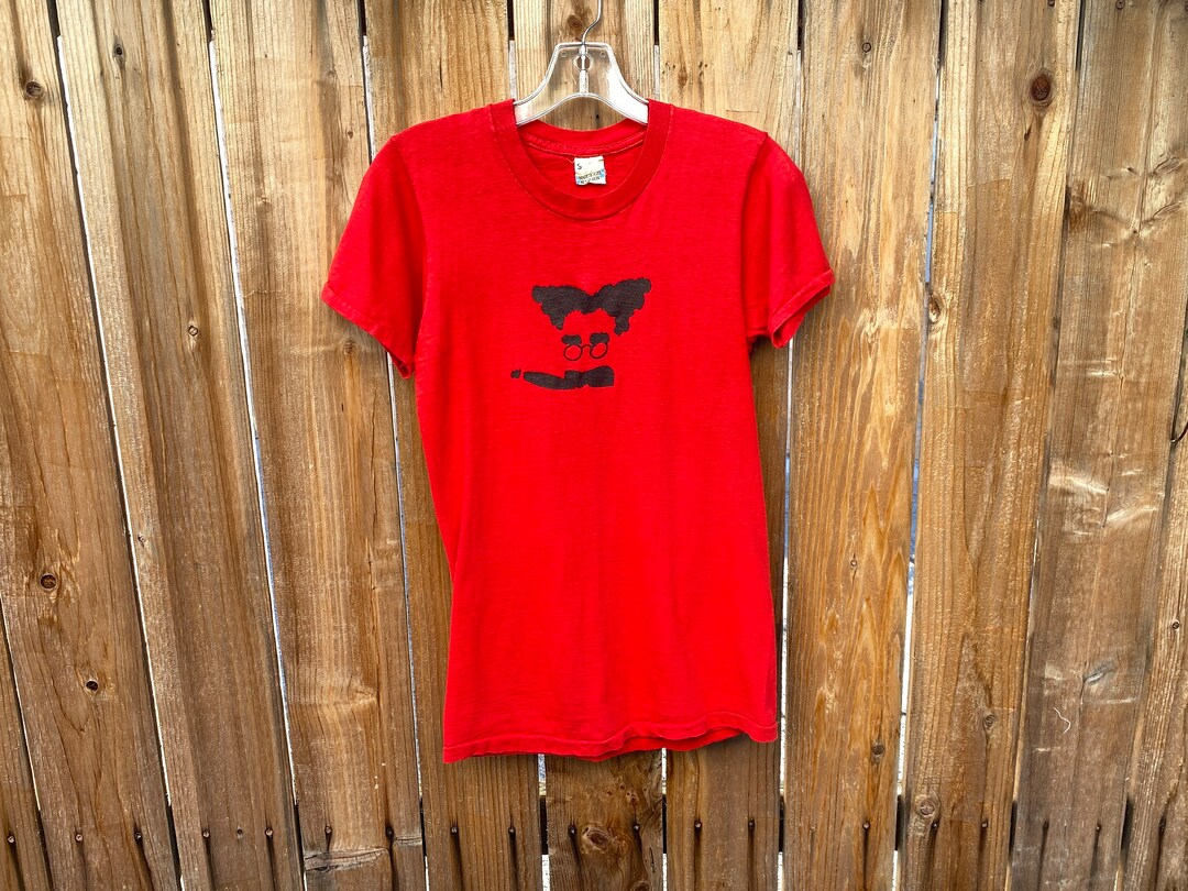 Early 1980s Groucho Marx Tee Vintage 80s Red 100% Cotton Screen Stars ...