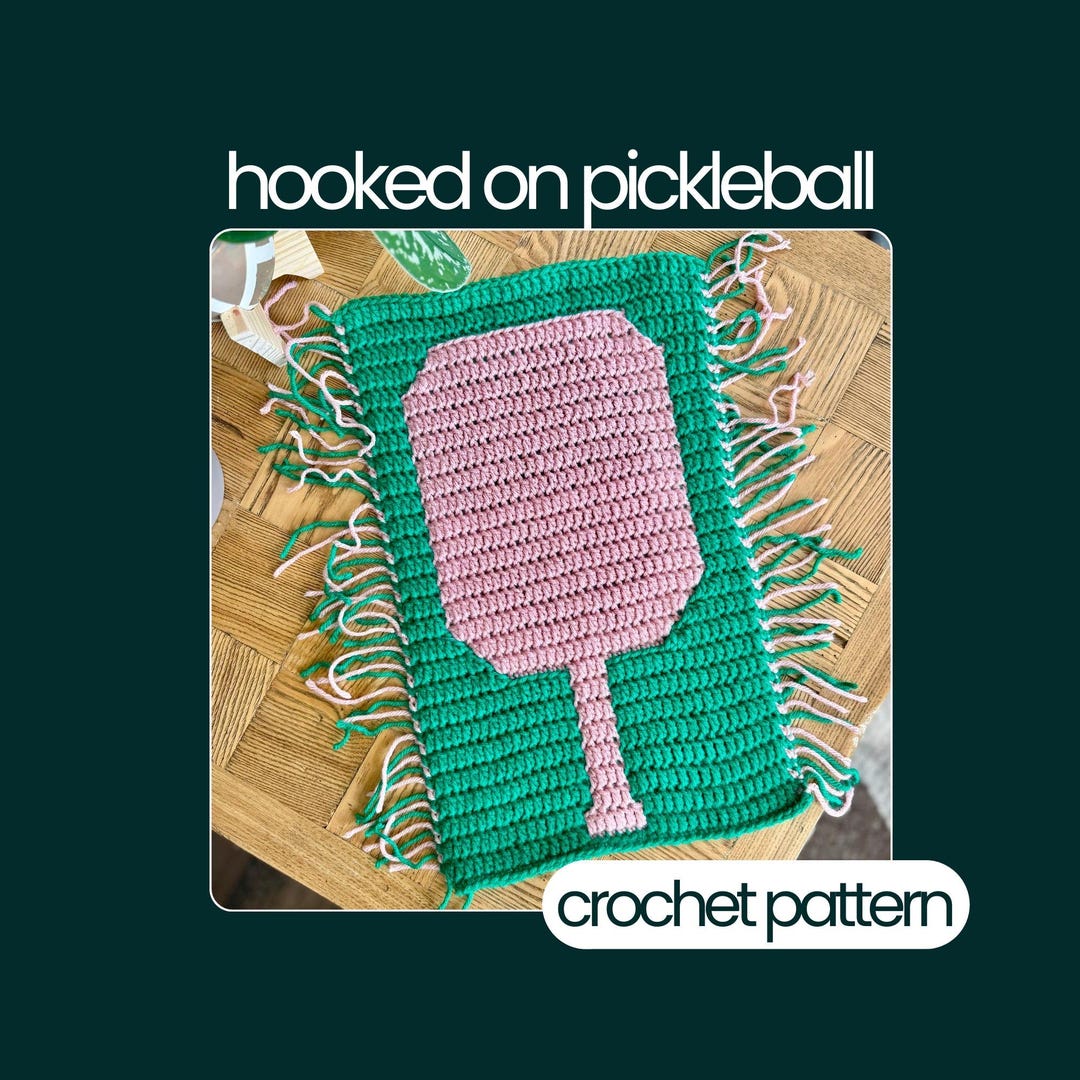 Pickleball Häkelanleitung – Overlay Mosaic Paddle Design (PDF-Muster ...