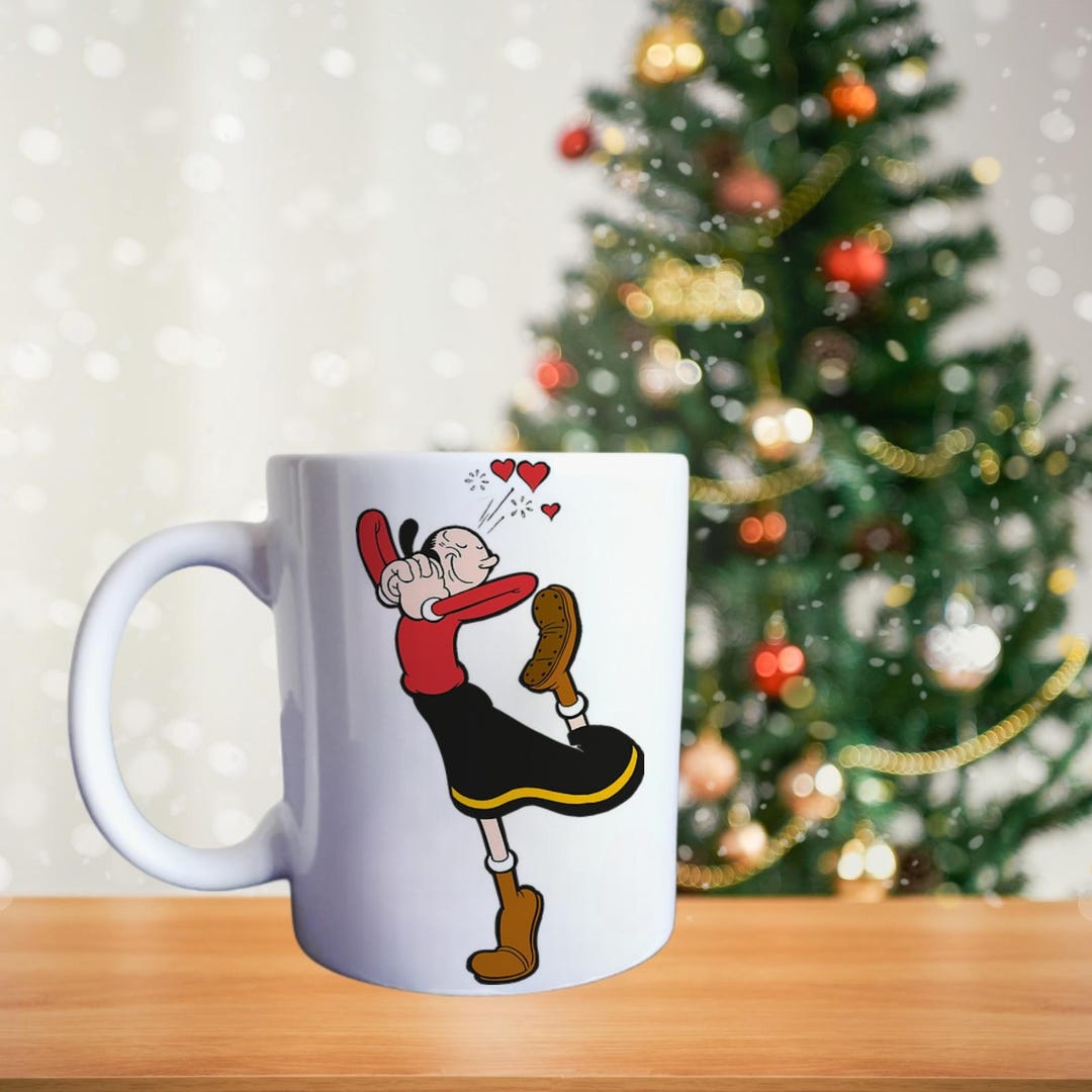 Popeyes Porcelain Mug Cup Souvenir, Funny, Coffee, Gift. - Etsy