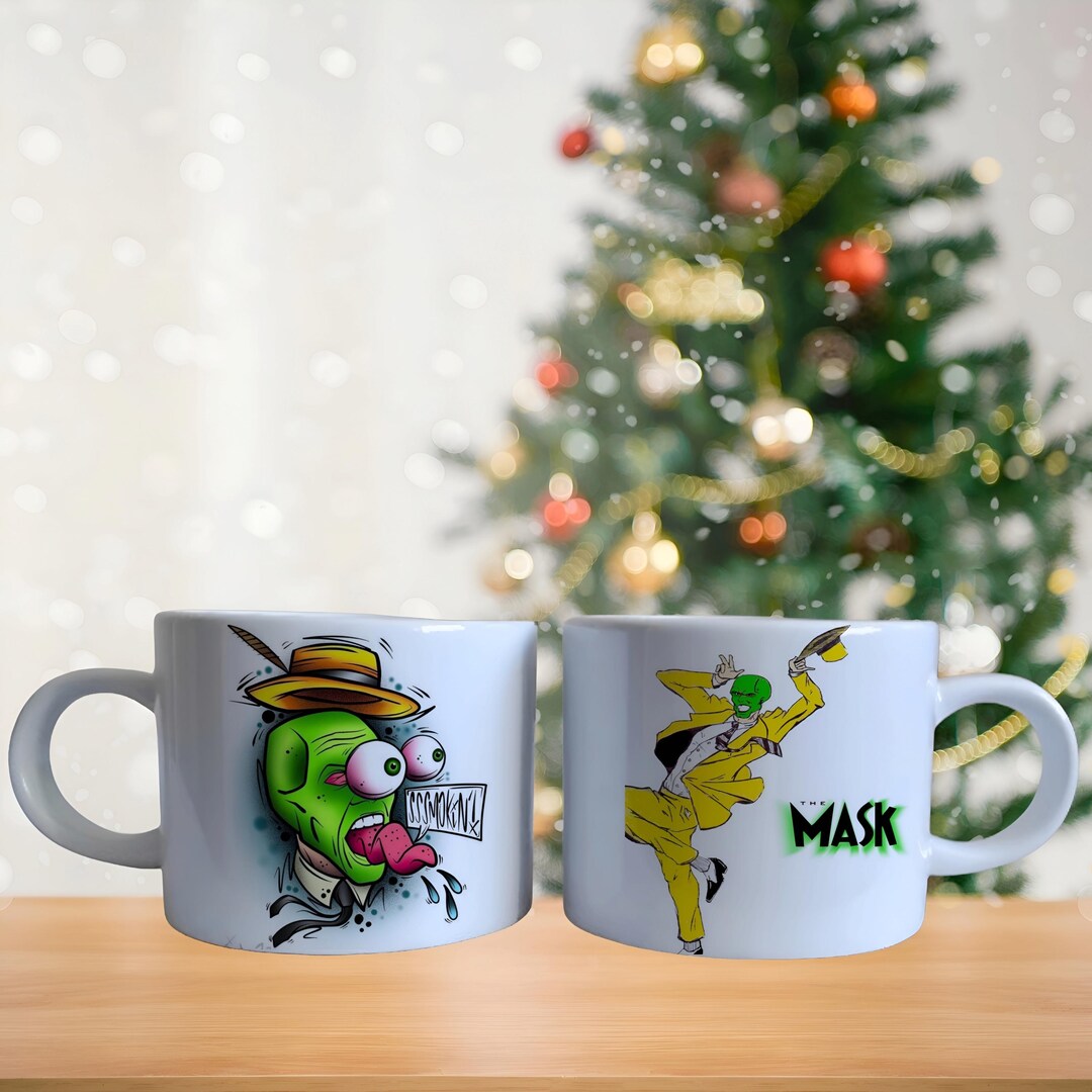 The Mask, Yellow Tuxedo, Smokin, 2 Pcs Personalized Coffee, Tea Cup Set ...