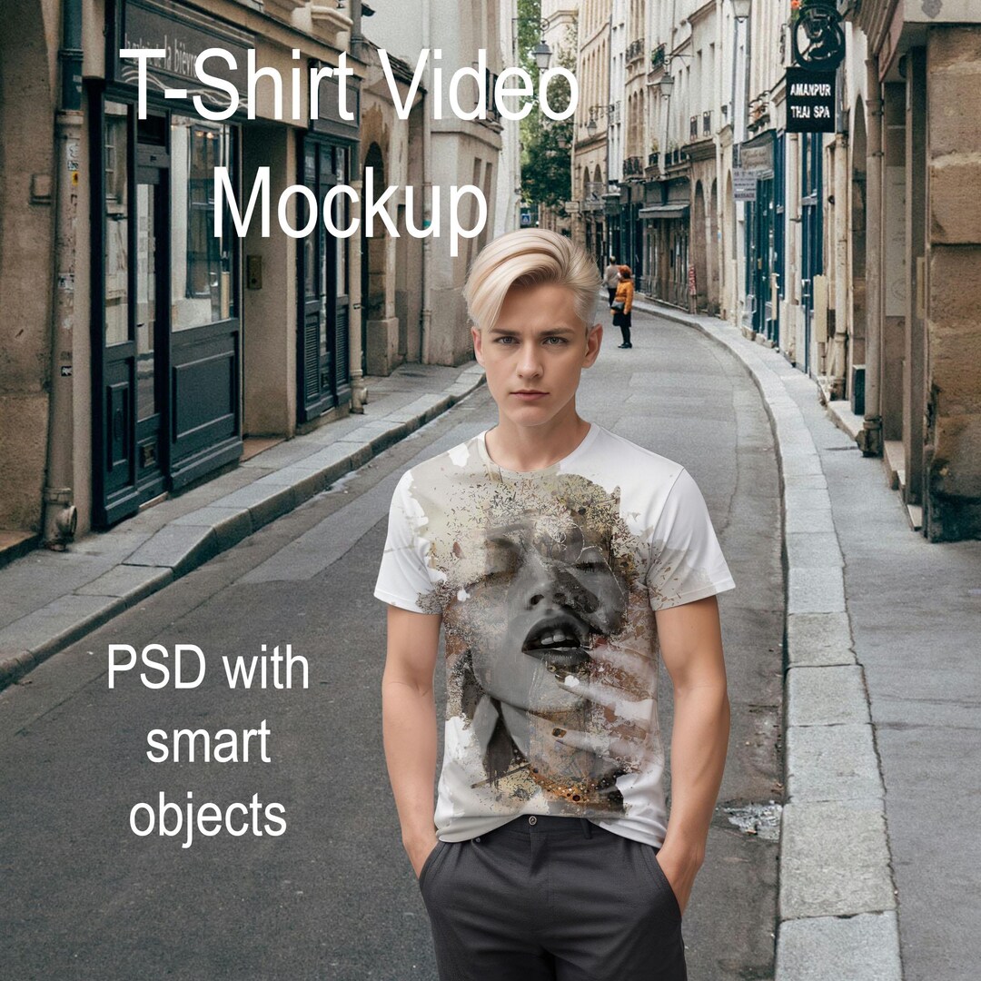 T-shirt Mockup Video, Animated T-shirt Mockup, T-shirt Video Template ...