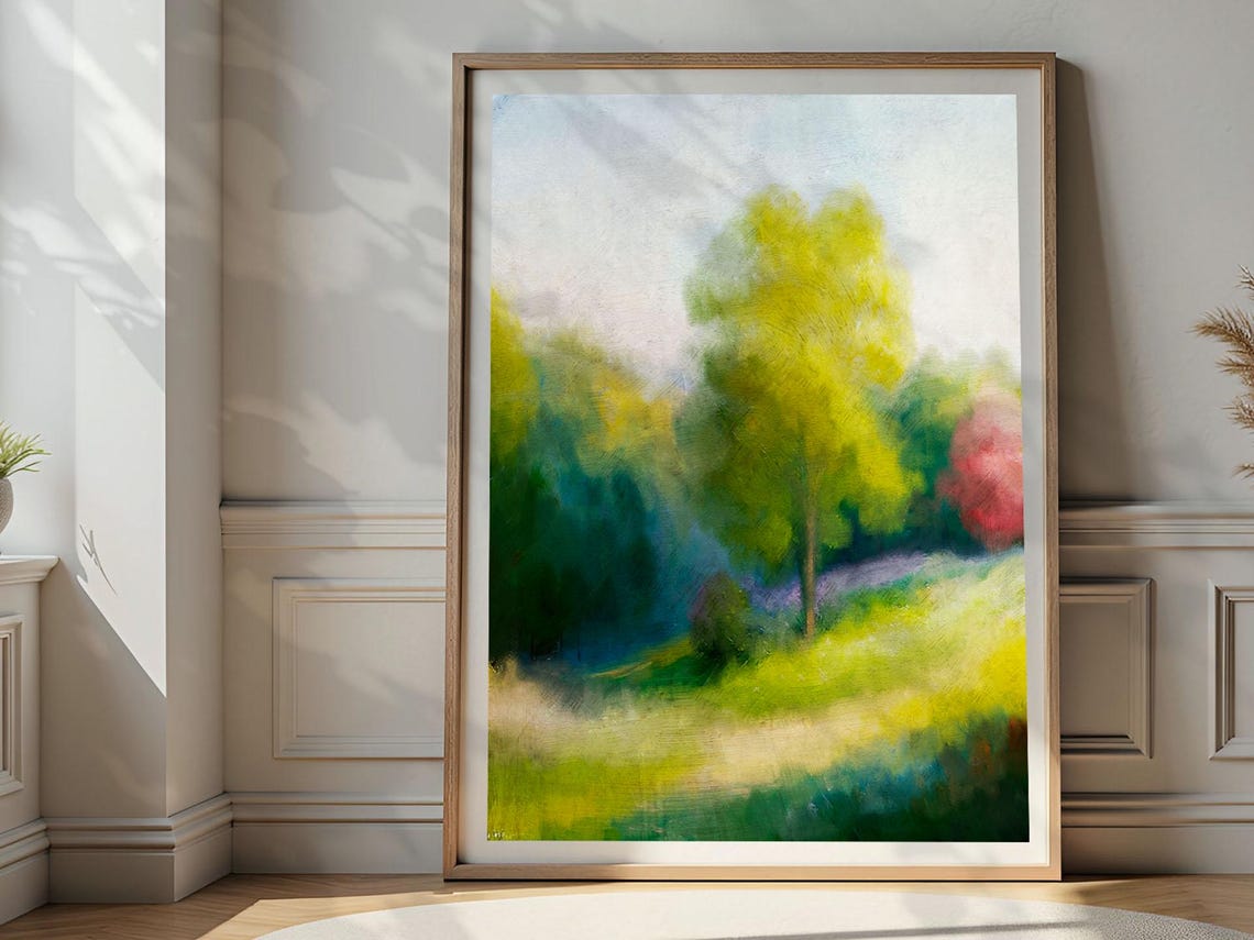 Animated Wall Art Mockup: Vertical Frame, Natural Shadows (PSD & MP4 ...