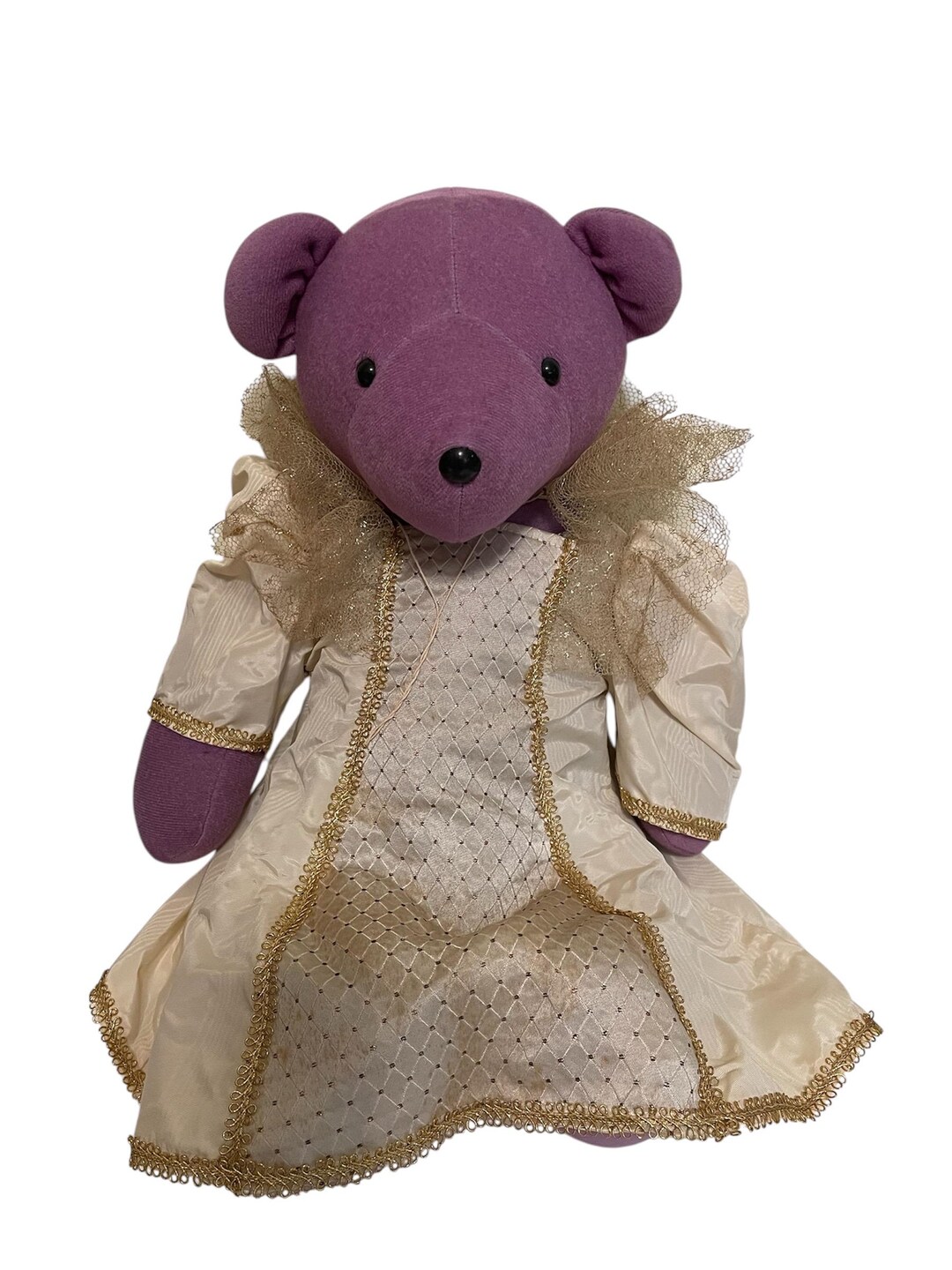 North American Bear Co 1979 Queen Elizabear Purple Bear 20 Vintage Etsy