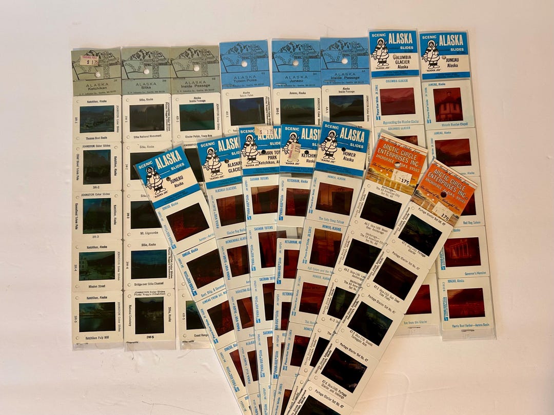 1970’s Alaska Souvenirs - 15 Sets of Photo Slides - Juneau, Ketchikan ...