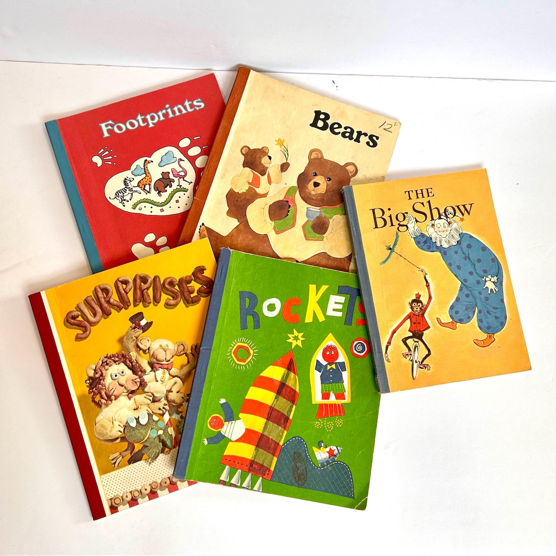 1960s Set of 5 Childrens Books - Etsy