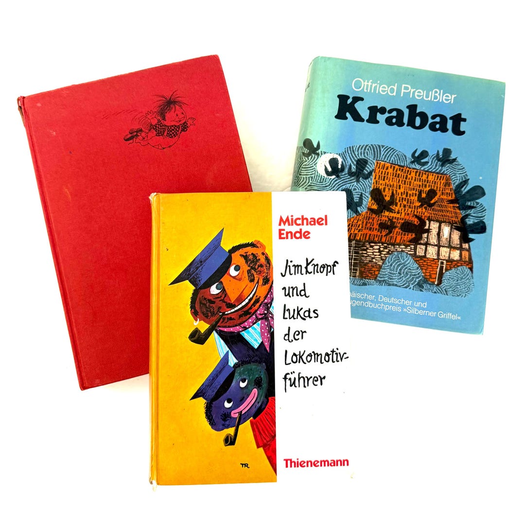 3 German Books - Krabat by Otfried Preußler, Jim Knopf Und Lukas Der ...