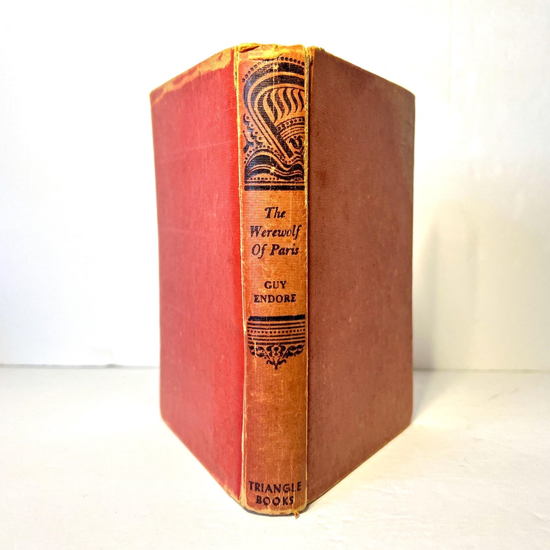 1943 "the Werewolf of Paris” Vintage Book by Guy Endore - Beautiful ...
