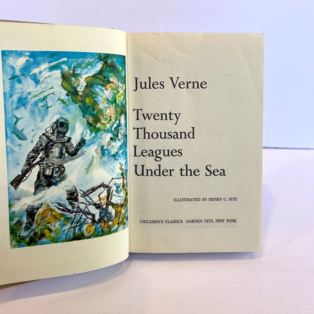 1956 "twenty Thousand Leagues Under the Sea” by Jules Verne - Classic ...