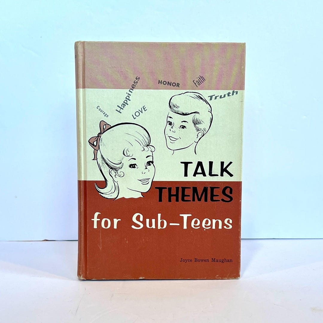 1964 LDS "talk Themes for Sub-teens" by Joyce Bowen Maughan - Advice ...