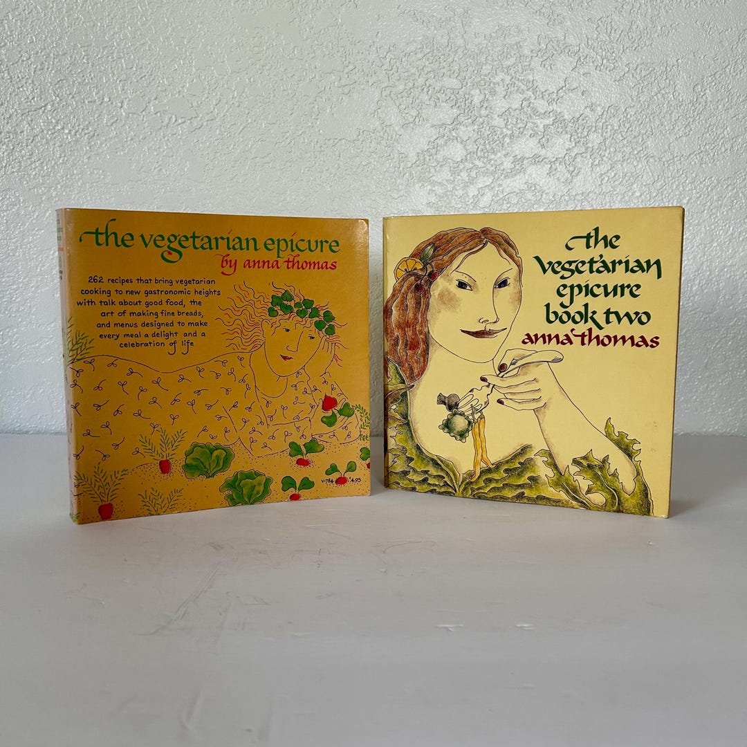 1972 & 1978 the Vegitarian Epicure, Book One and Book Two, Set of 2 ...