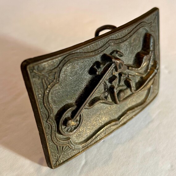 1970's Chopper V Twin Motorcycle Solid Brass Vintage … - Gem