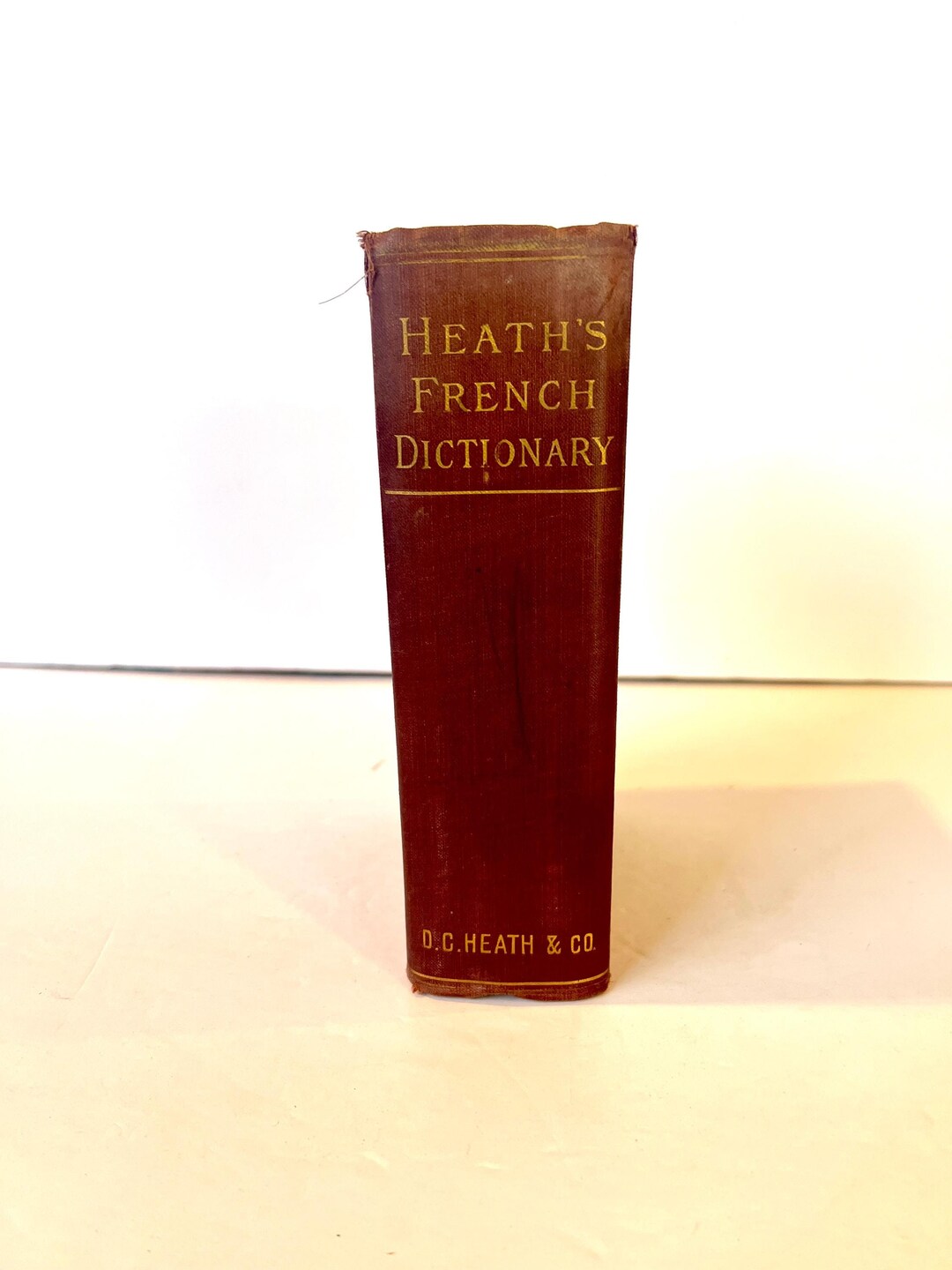 1890 Antique "heath's French and English Dictionary" by Jean Louis De ...