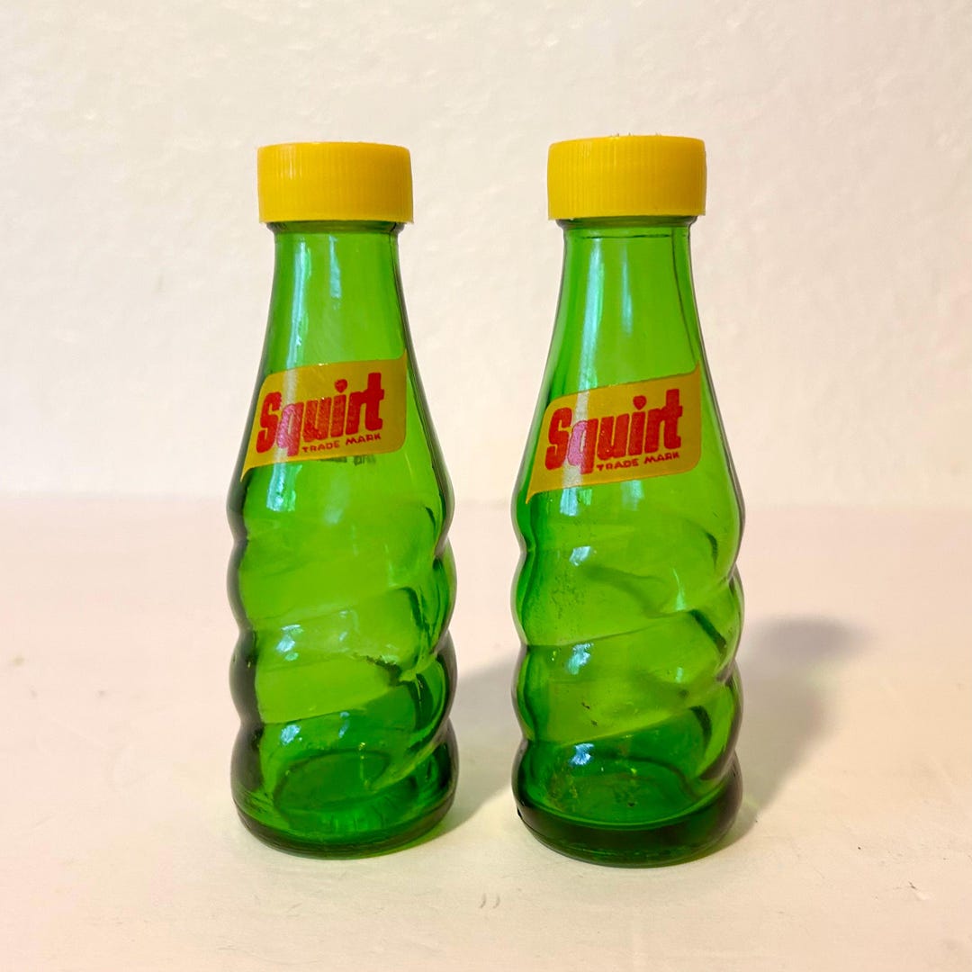 Vintage "squirt" Soda Pop Bottles Salt & Pepper Shakers - Glass, Ready ...