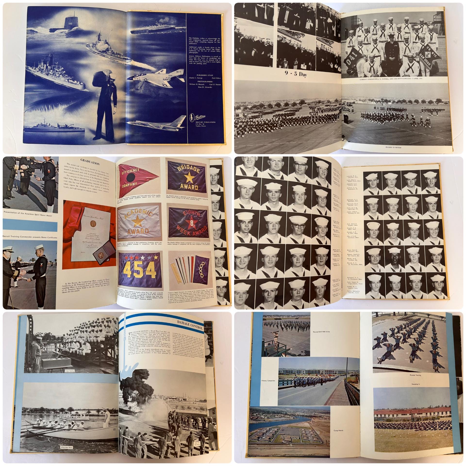 U.S. Navy Memorabilia - 1964 “the Anchor” Yearbook & 1962 “the ...