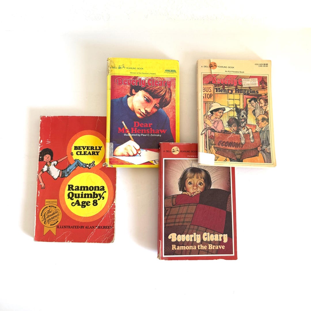 1980's Set of 4 Beverly Cleary Vintage Books: 1983 Dear Mr. Henshaw ...