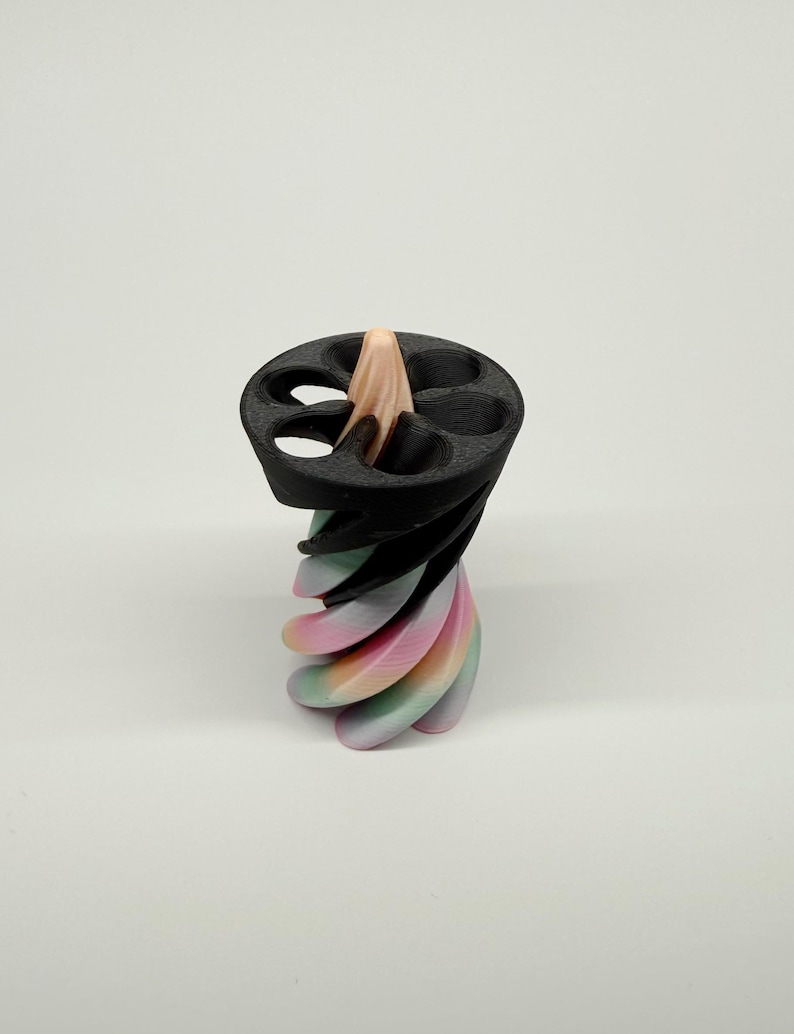 3D Printed Spinning Top Toy - Stress Relief Fidget, Dual-color Cone ...