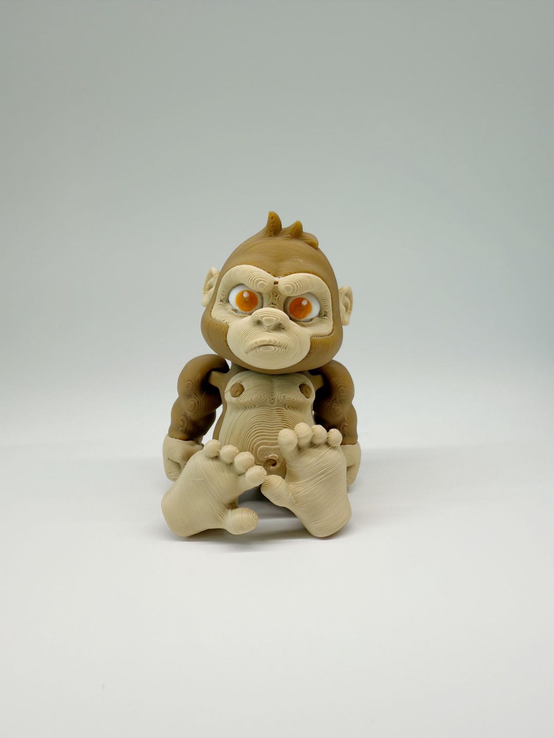 Articulated Monkey Fidget Toy | 3D Printed Posable Gorilla Figure | Fun Desk Toy & Unique Gift ...