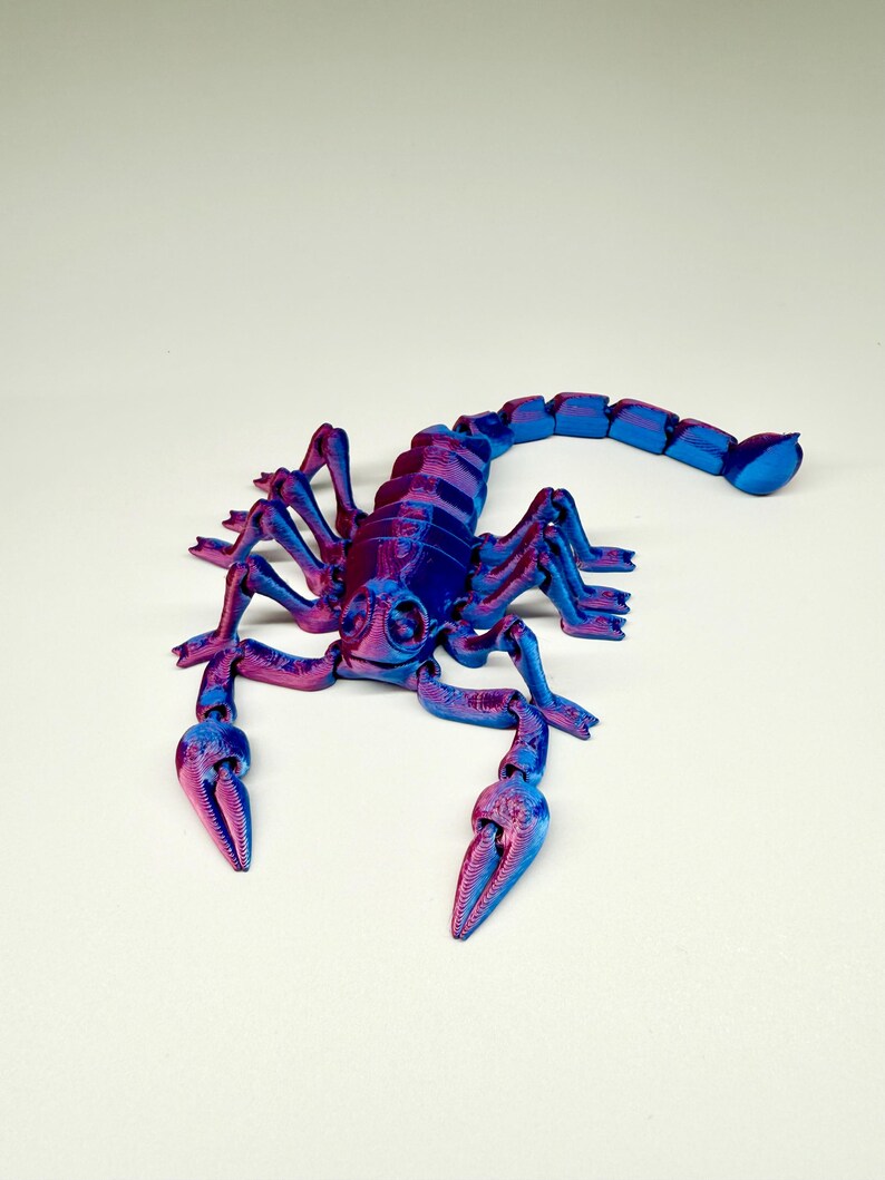 Articulated Scorpion Fidget Toy | 3D Printed Flexible Insect Figure ...