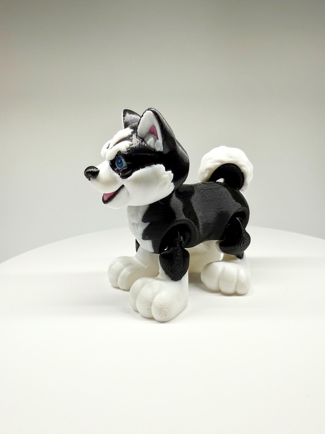 Articulated Husky Figurine | 3D Printed Poseable Siberian Husky Dog ...
