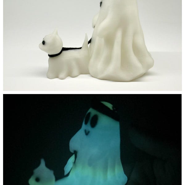 Ghost Walking Dog Statue - Etsy