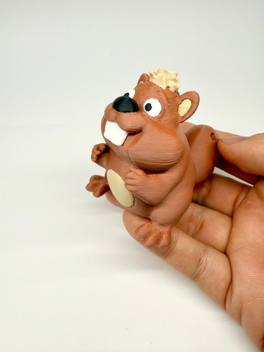 Funny Beaver Figurine, Cute Desk Pet,3d Printed Goofy Animal, Toothy ...