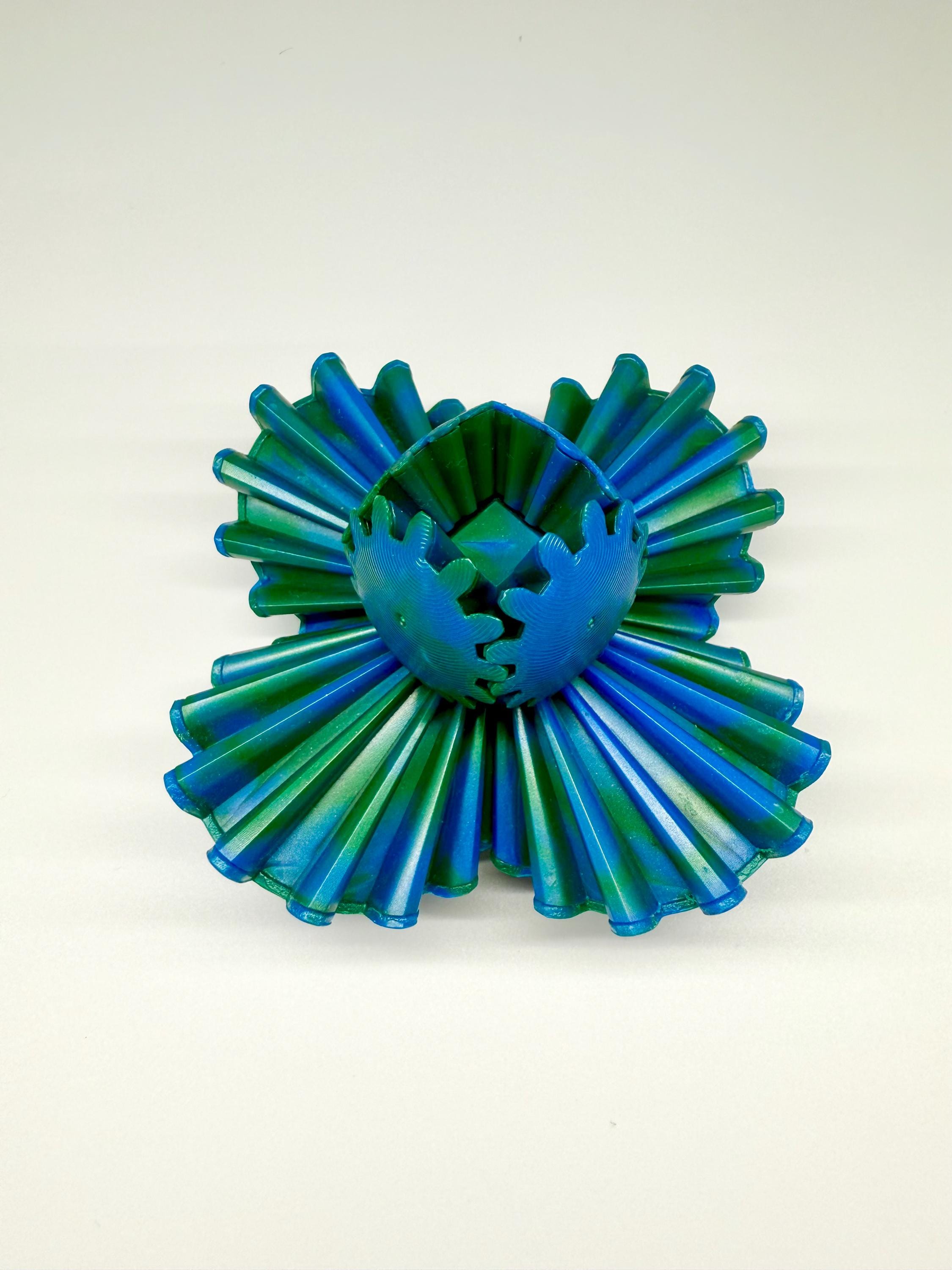 3D Printed Transforming Fidget Ball | Shapeshifting Kinetic Desk Toy ...