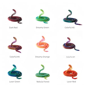 Articulated 3D Printed Cobra Snake | Flexible Fidget Toy | Eco-friendly ...