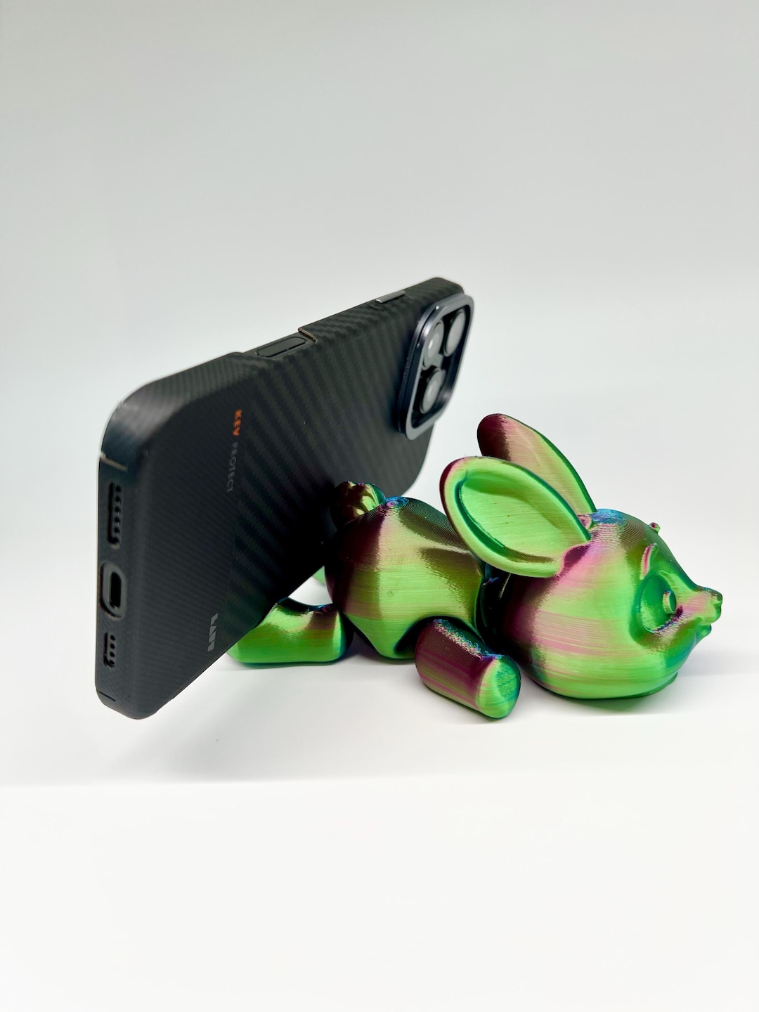Cute Rabbit Phone Stand|3d Printed Bunny Phone Holder|gradient Luminous ...