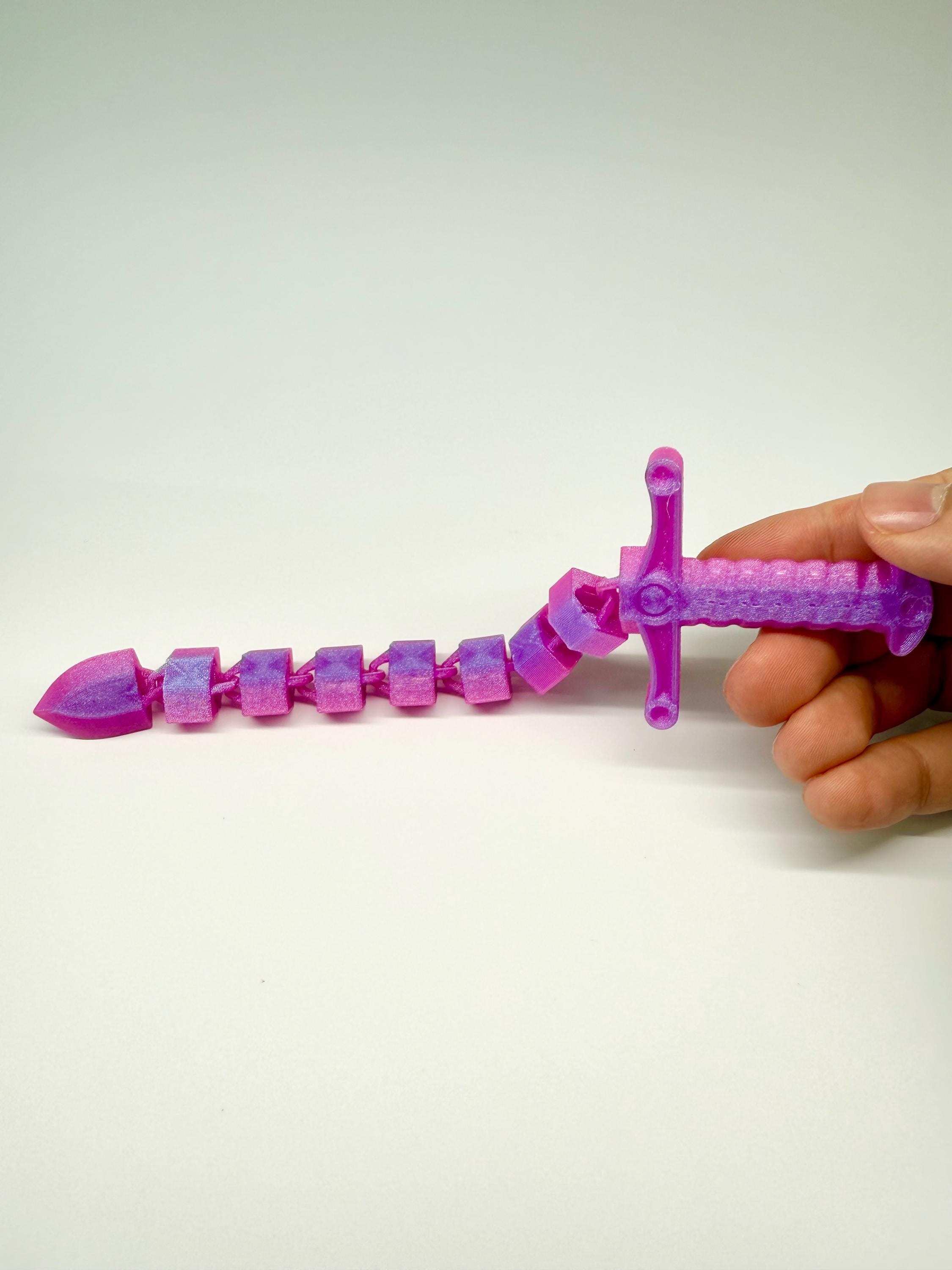 Retractable Fidget Sword | 3D Printed Gravity Spiral Blade, Anxiety ...