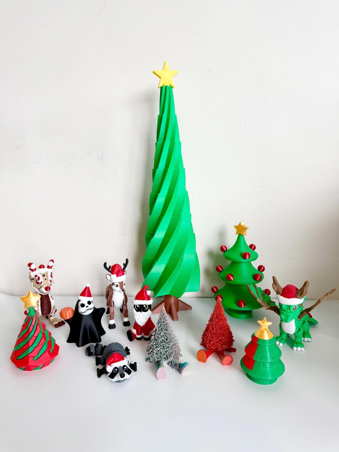 3D Printed Retractable Christmas Tree Ornament | Satisfying Telescopic ...