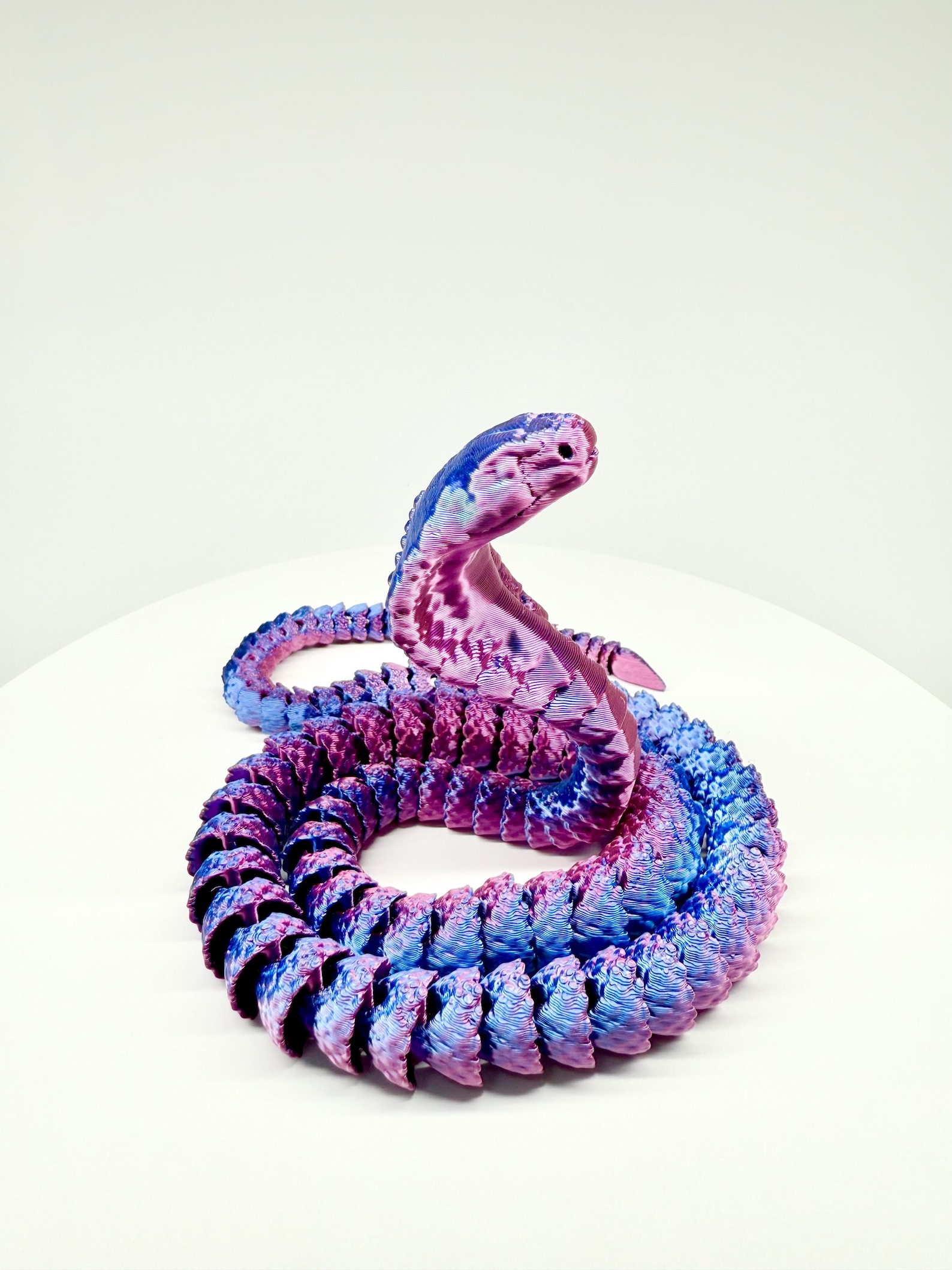 Articulated 3D Printed Cobra Snake | Flexible Fidget Toy | Eco-friendly ...