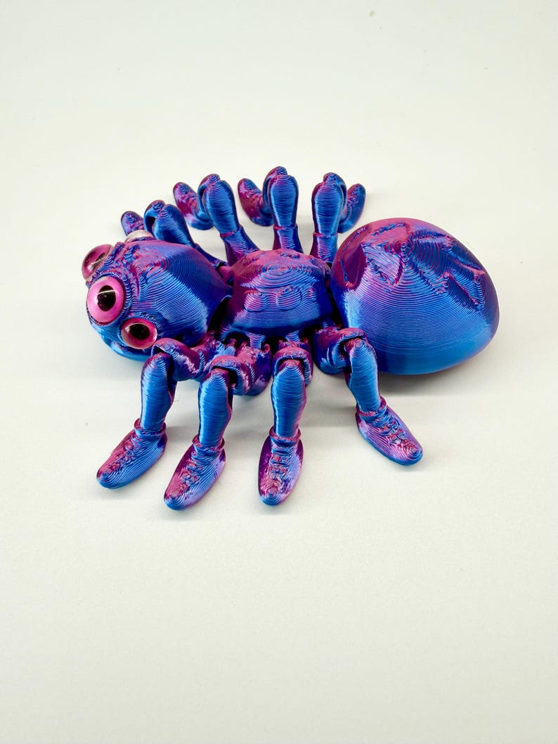 Articulated Multi-eyed Spider Fidget Toy | Flexible 3D Printed PLA ...