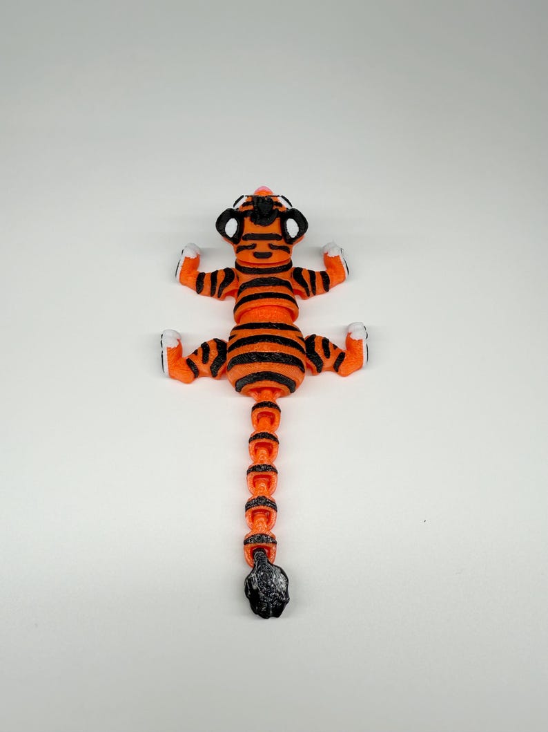 Articulated Tiger Fidget Toy | 3D Printed Flexible Tiger | Cute Animal ...