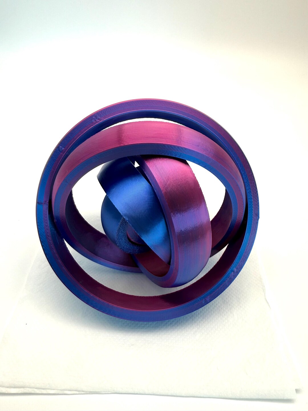 3D Printed Spiral Fidget Disk - Interstellar Decompression Toy, Eco ...