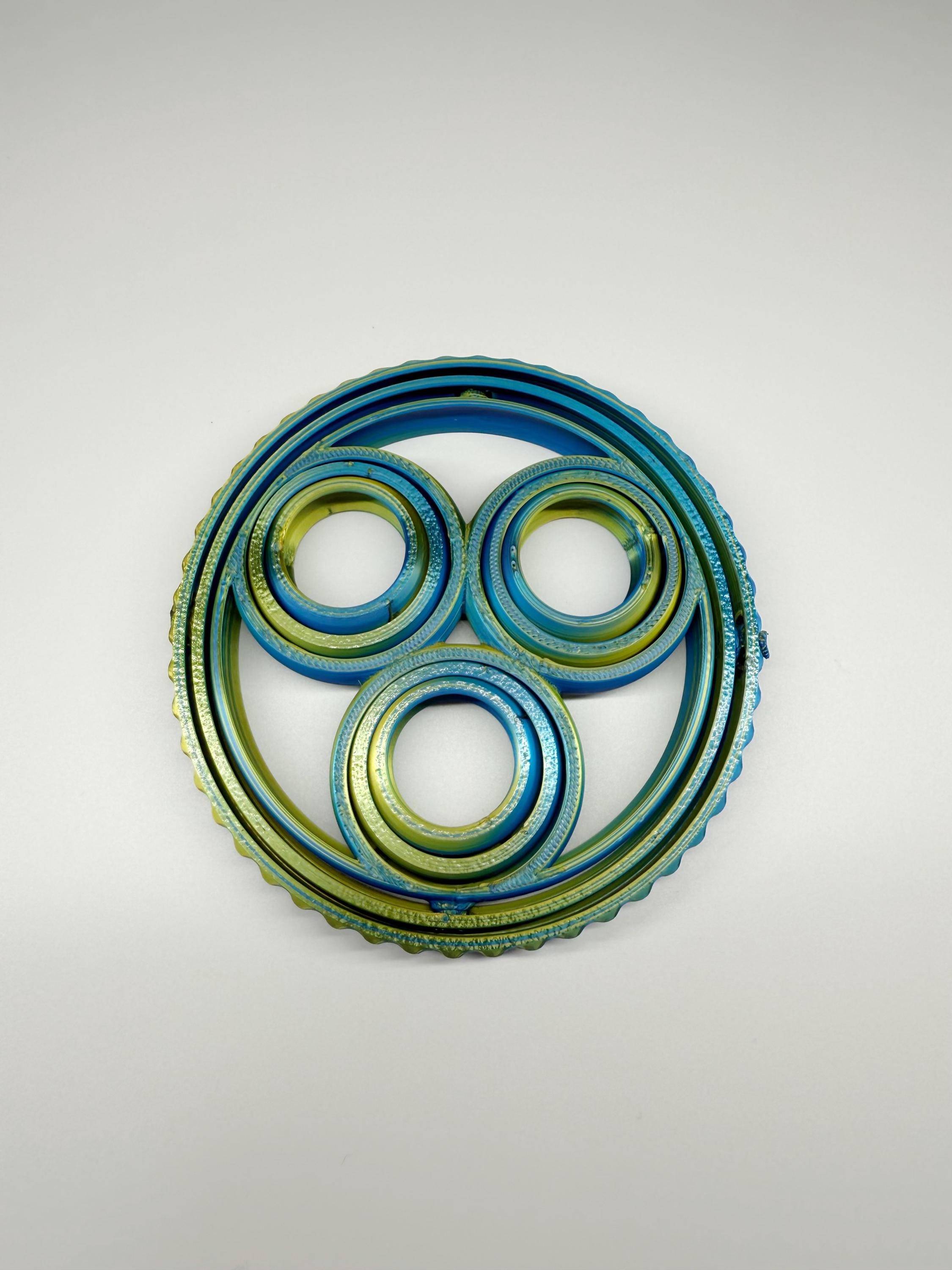 3D Printed Infinity Loop Toy - Stress Relief Fidget, Holographic Colors ...